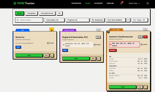 Getting Started with PERM Tracker — Complete Guide to Case Management ...